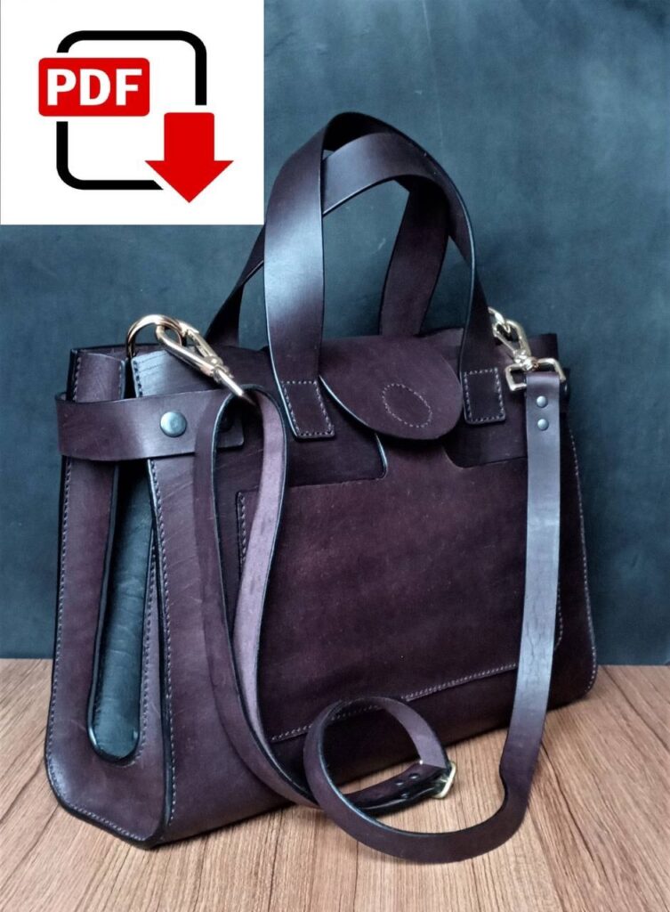 Выкройка сумка из кожи Tote